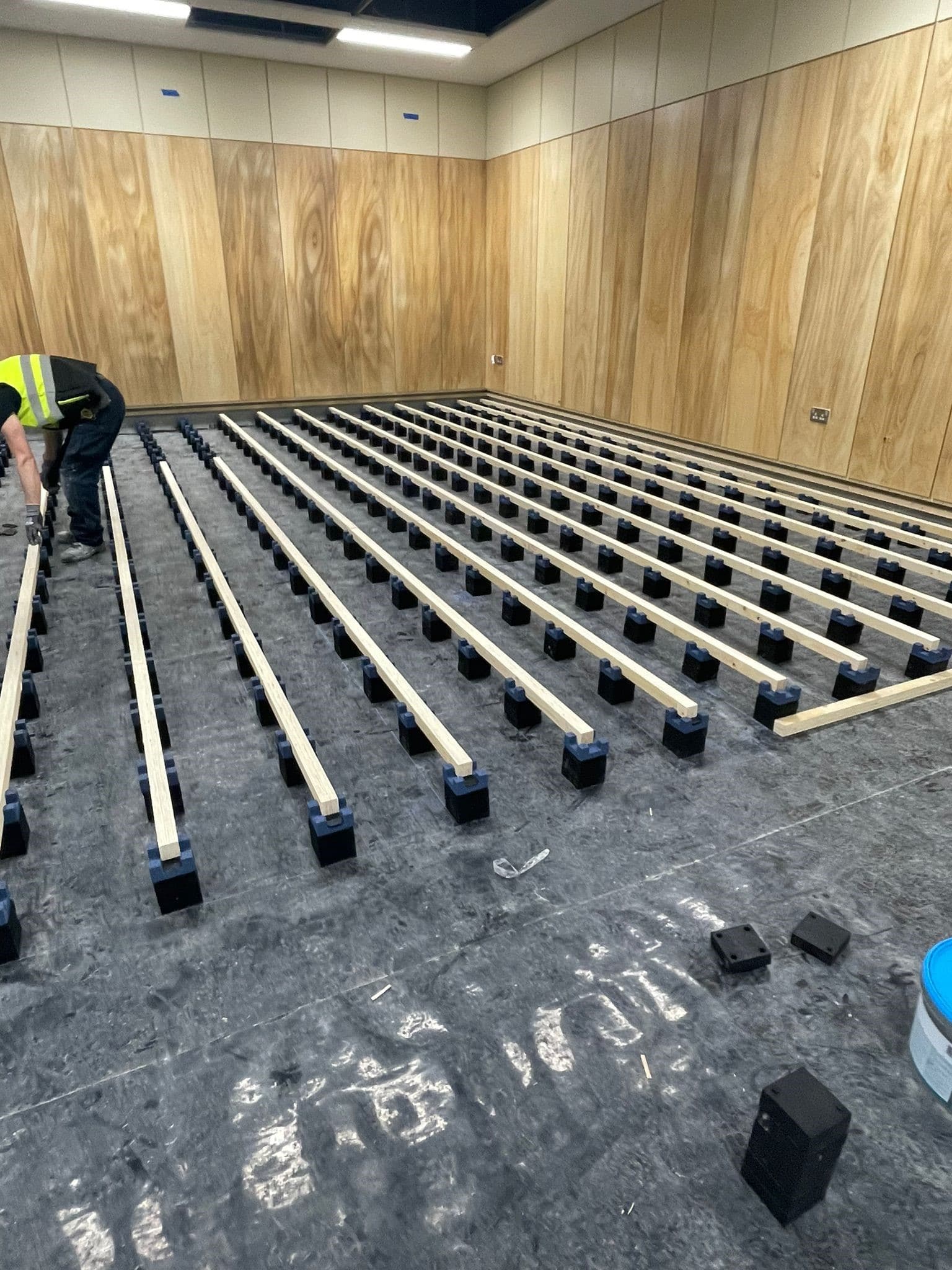 Sports Flooring Installation of Cutting-Edge Dynamik Flexi-Beam System
